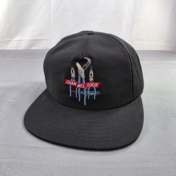 Channel Lock | Accessories | Vintage Channel Lock Hat Black Snapback ...